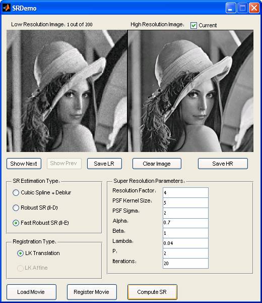 Robust and Fast Super Resolution
